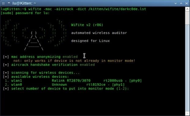 Wi Fi Penetration Testing With Kismet And Wifite